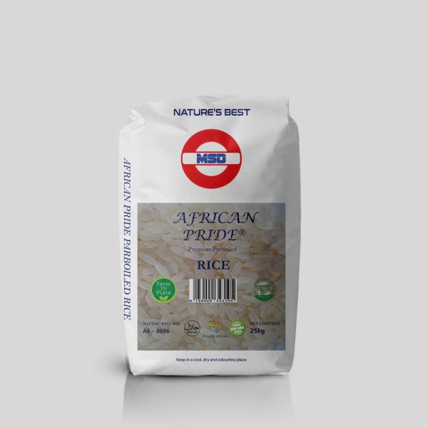 African Pride Parboiled Rice 25kg – MSD Farms Store